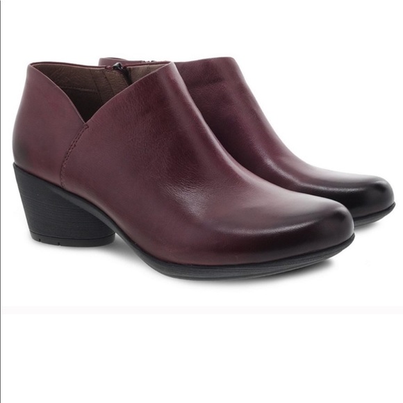 Dansko | Shoes | Dansko Raina Leather Block Heel Bootie | Poshmark